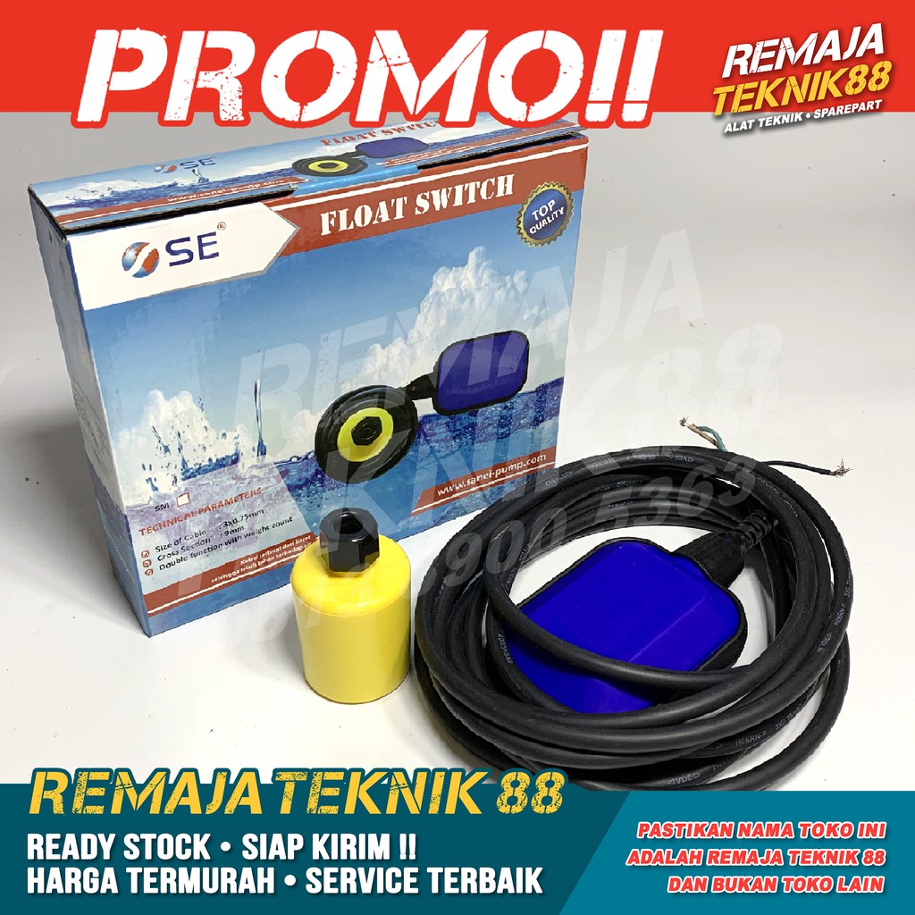 Jual RADAR PELAMPUNG AIR / FLOAT SWITCH / WATER LEVEL / SENSOR CABLE ...