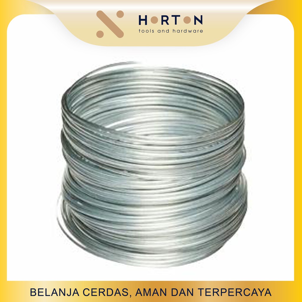 Jual Kawat Licin Galvanis Baja Putih / Kawat Seng BWG | Shopee Indonesia