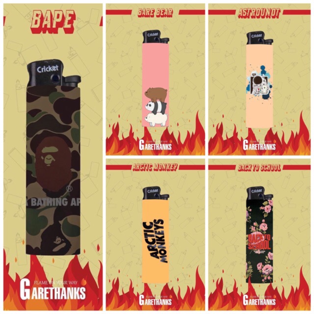 Jual [BISA COD] [ KOREK CRICKET ] KOREK API UNIK CUSTOM STICKER FULL ...