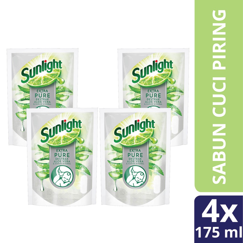 Jual Sunlight Sabun Cuci Piring Extra Pure 175Ml Multi Pack | Shopee ...