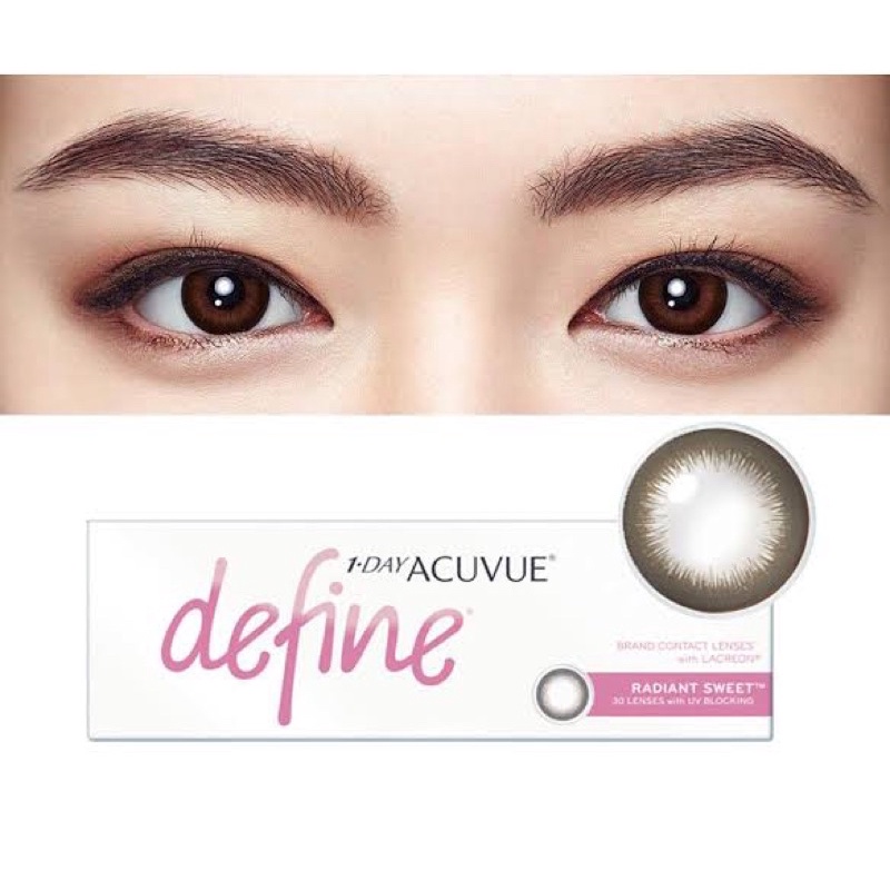 Jual Acuvue 1 Day Define Softlens Radiant Sweet -3.75 Ready Stock 100% Original | Shopee Indonesia