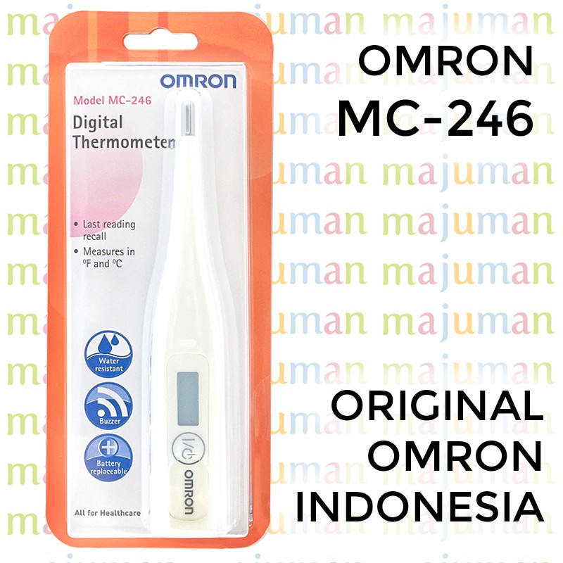 Jual Omron Termometer Digital Replaceable Battery MC-246 / Alat pengukur suhu tubuh MC 246 ...