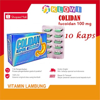 Jual Colidan Fucoidan 100 Mg Isi 10 Kapsul (Vitamin Lambung) | Shopee ...