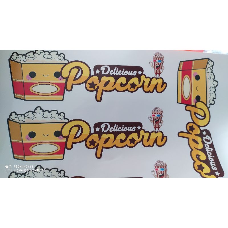 Jual stiker produk popcorn harga satuan Indonesia|Shopee Indonesia