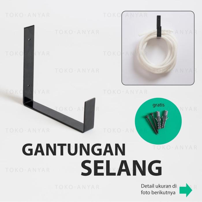Jual Gantungan selang air minimalis gantungan selang besi siku gulungan ...