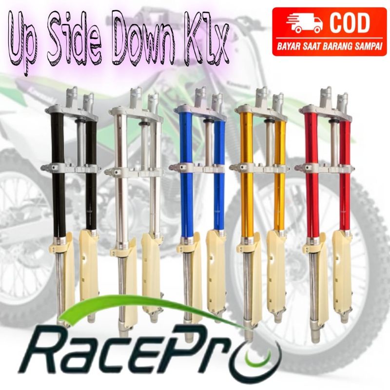 Jual USD Klx Up Side Down Klx Trial Cross 45'950mm Up Side Down Shock Depan Klx Cnc Bf Dtacker ...