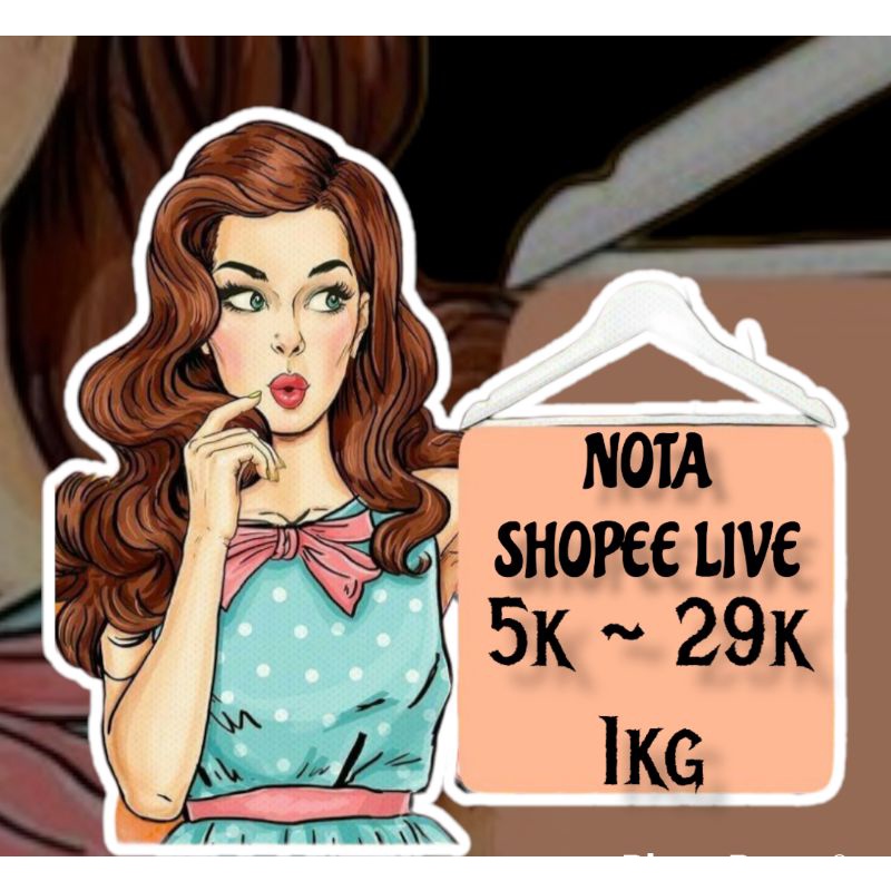 Jual NOTA SHOPEE LIVE 5k~29k ( 1kg ) | Shopee Indonesia