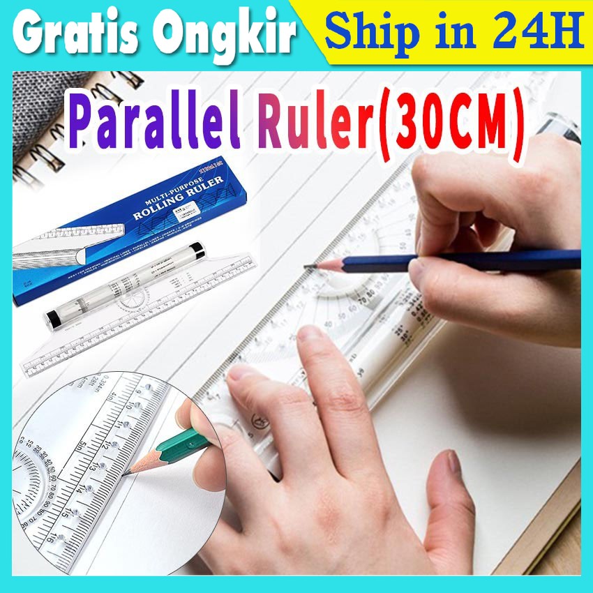Jual 30cm Penggaris Multifungsi dengan Model Rolling dan Metrik ...