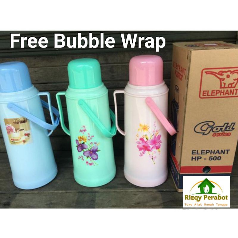 Jual Thermos HP 500/Termos Air Panas Elephant 2 Liter Free Bubble wrap ...