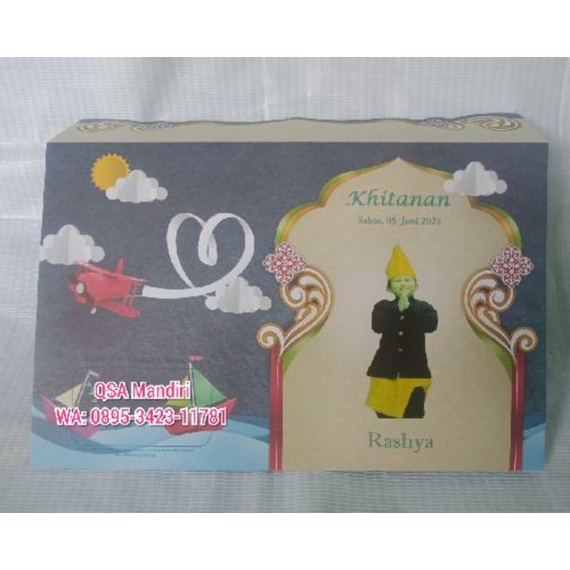 Jual Undangan Khitan LIPAT 3 SIZE F4 FULL COLOUR | Shopee Indonesia