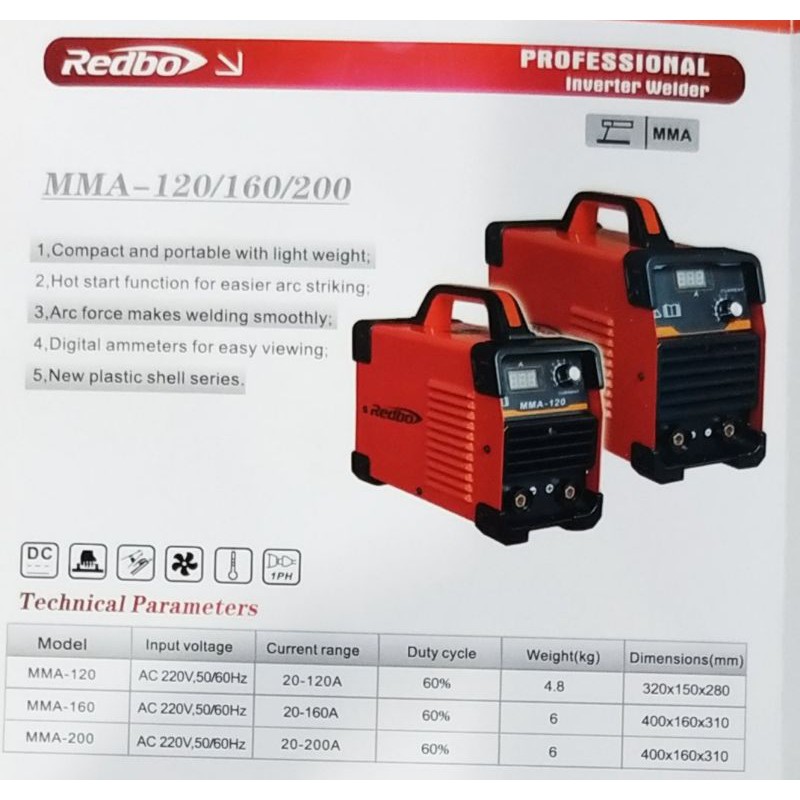 Jual Mesin Las Inverter 200Amp Redbo | Shopee Indonesia