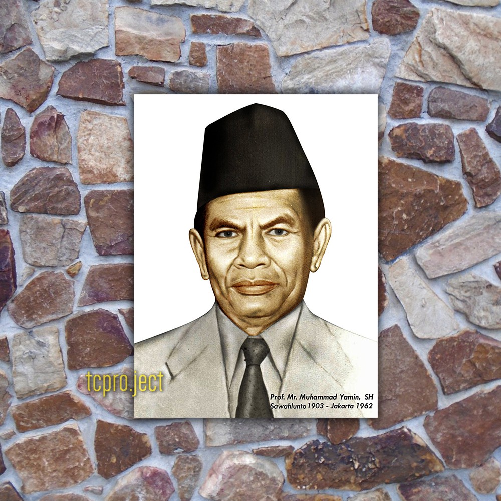 Jual MOH YAMIN PAHLAWAN NASIONAL POSTER - DEKORASI HIASAN DINDING ...