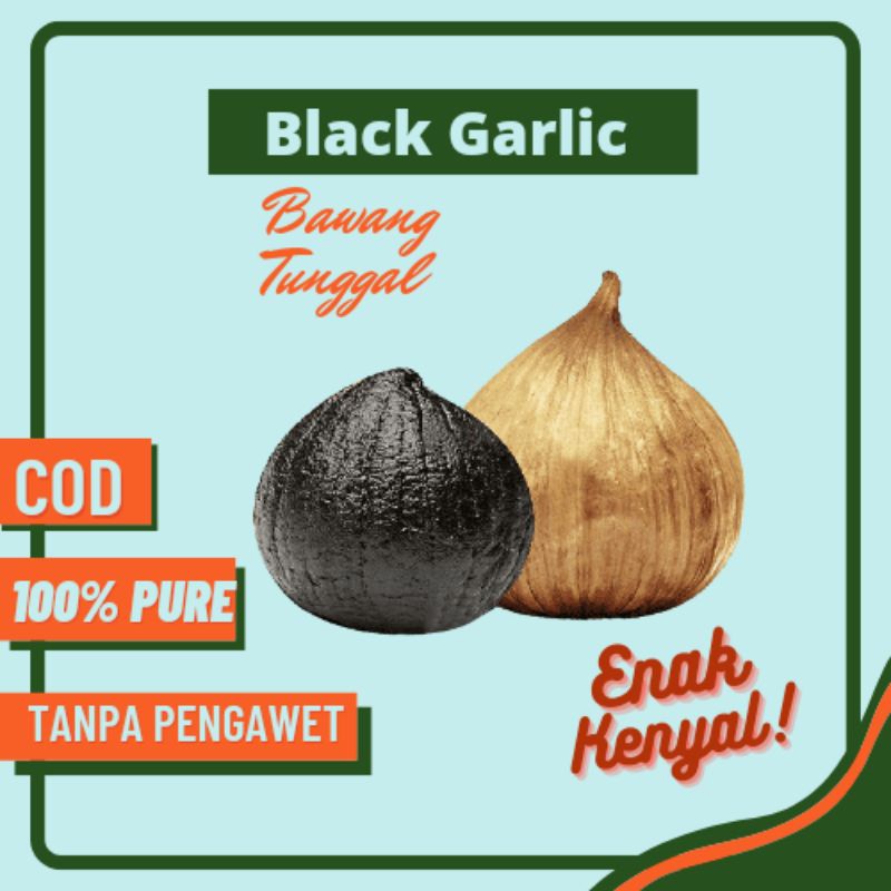 Jual Black Garlic Bawang Hitam Tunggal Lanang Fermentasi 100gr | Shopee ...