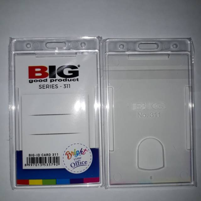 Jual Tempat id card /name tag holder premium akrilik transparant big ...