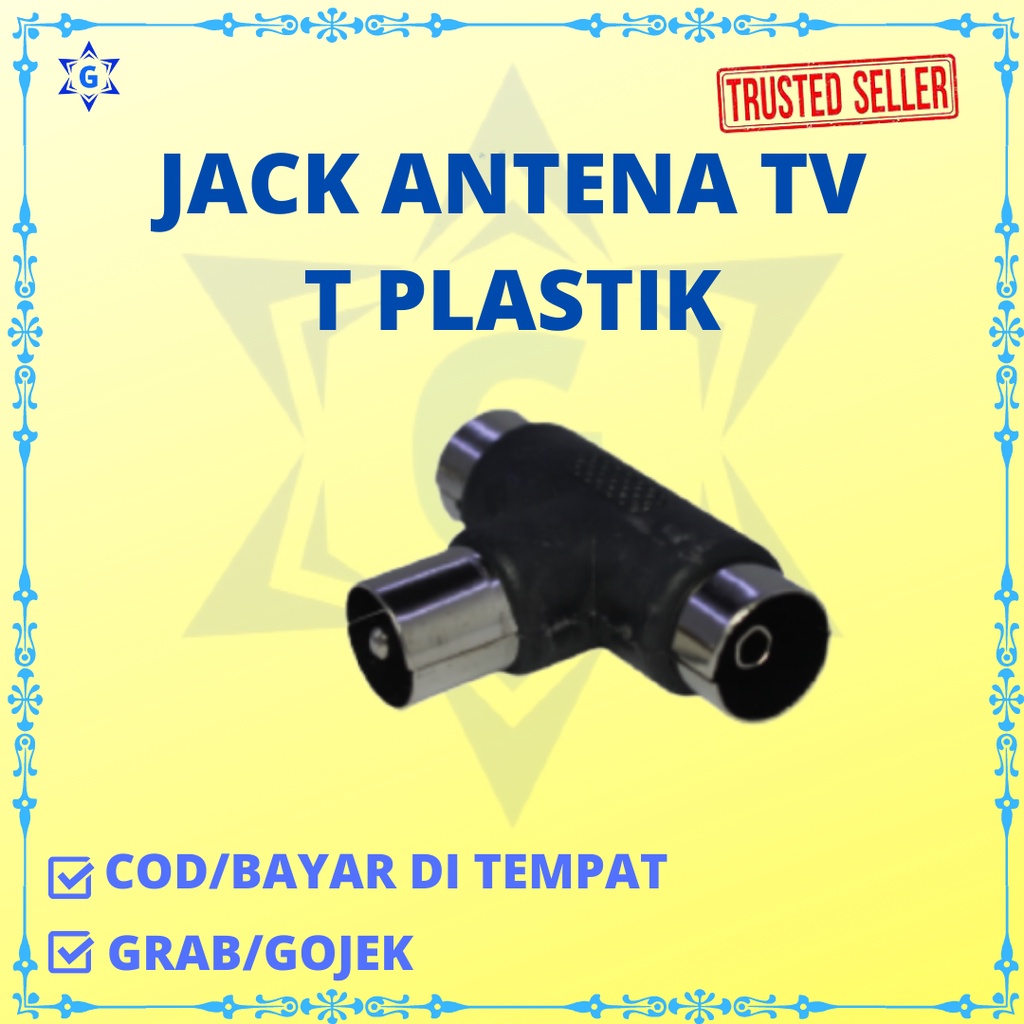 Jual JACK ANTENA TV T PLASTIK / JACK PARAREL ANTENA TV / CABANG TV 2 ...