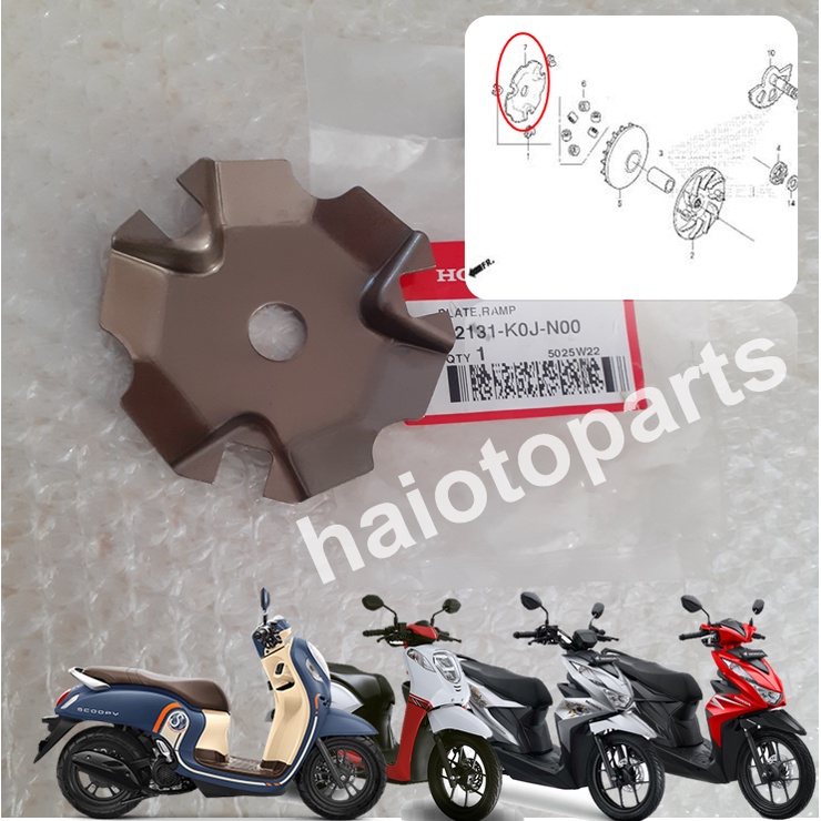 Jual Plat Ramp Tutup Rumah Roler Beat LED Deluxe Beat Street K1A LED Genio K0J Scoopy fi LED K2F ...