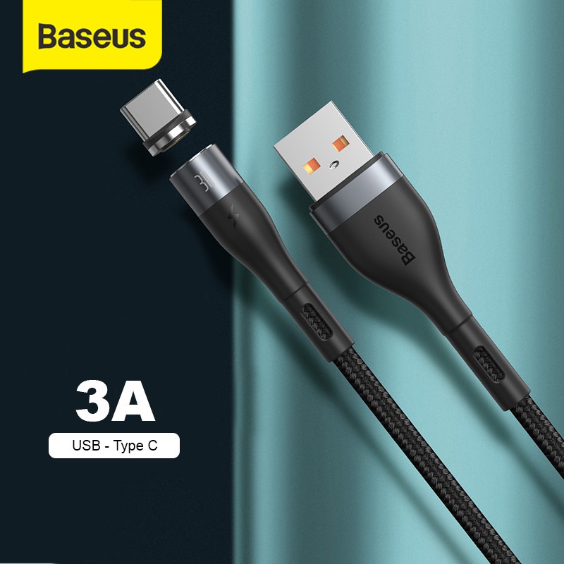 Jual BASEUS ORIGINAL Kabel Data Zinc Magnetic 3A Type C 1M Fast ... Jual BASEUS ORIGINAL Kabel Data Zinc Magnetic 3A Type C 1M Fast ...