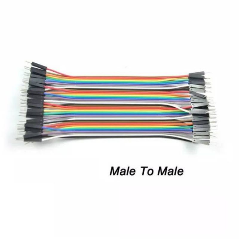 Jual Kabel Jumper Male - Male 40pcs 30cm 2,54mm Breadboard Arduino ...