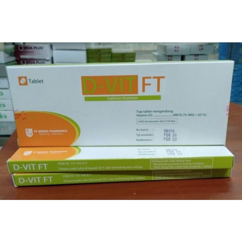 Jual d vit ft isi 30 tablets | Shopee Indonesia