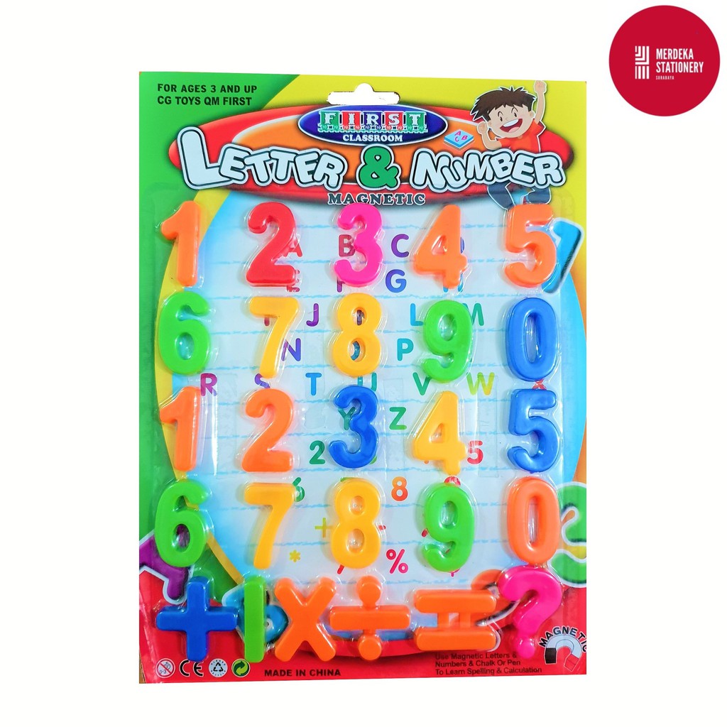 Jual Magnet/Magnetic Angka/Number/Numbering Mainan Anak-Anak Tanggung ...