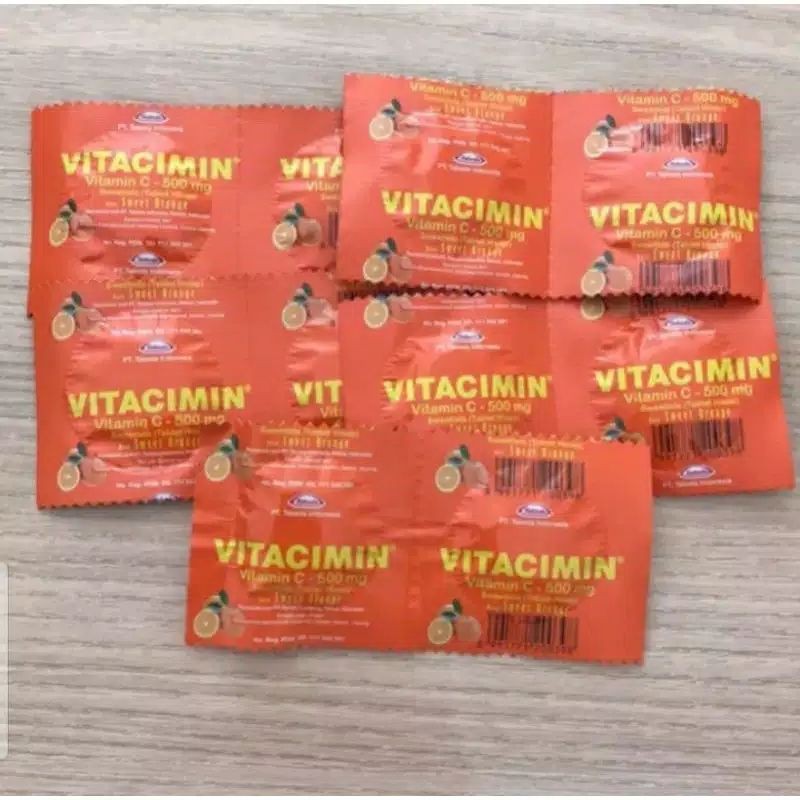 Jual Vitacimin Orange 500mg (10 / 5 Strip) | Shopee Indonesia