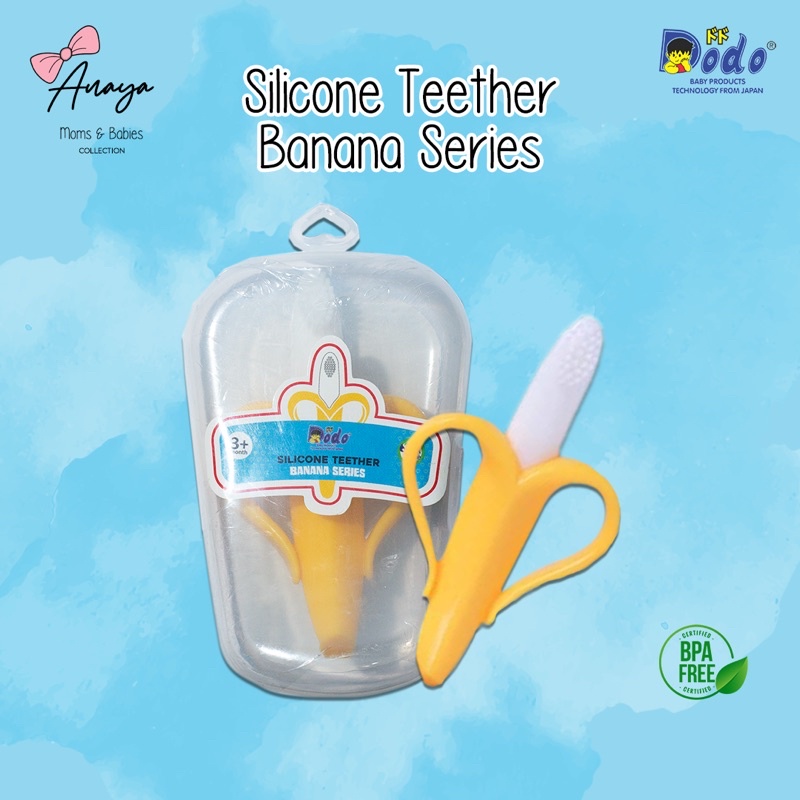 Jual Silicone Teether Banana Series Dodo / Gigitan Bayi Dodo bentuk ...