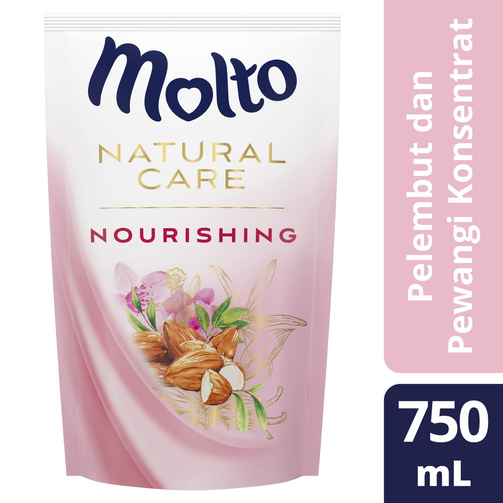 Jual Molto Pelembut Dan Pewangi Pakaian Nourishing Refill 750Ml ...
