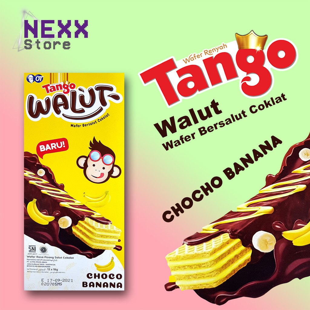 Jual TANGO Walut - Choco Banana ( 18 gr x 12 pcs ) | Shopee Indonesia