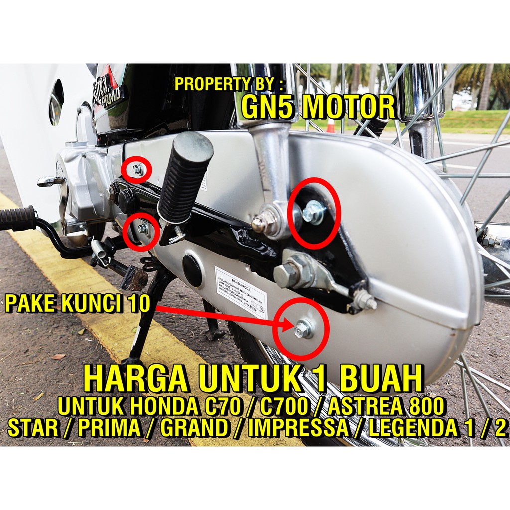 Jual BAUT TUTUP RANTAI / STENGKAS / KATENGKAS ASTREA 800 STAR PRIMA ...