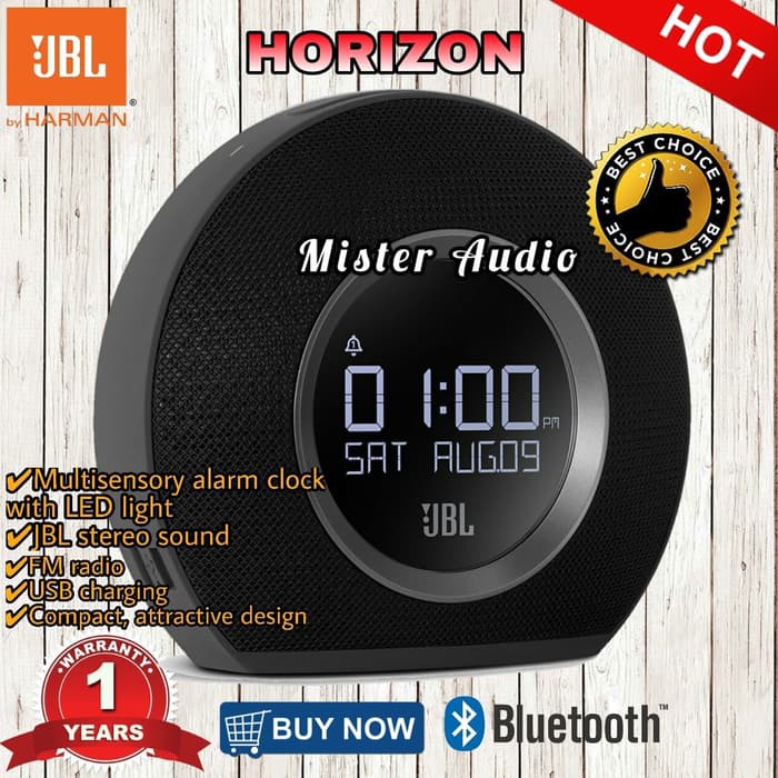 Jual JBL HORIZON Speaker Bluetooth Clock Radio with Ambient Light ...