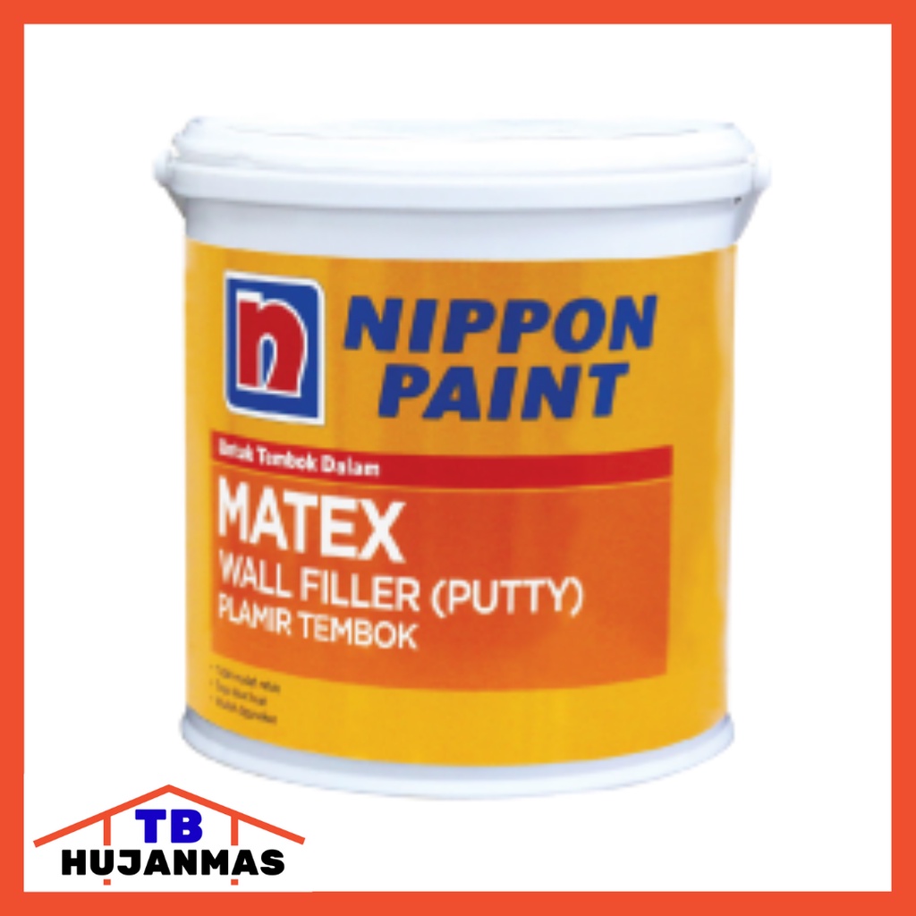 Jual NIPPON PAINT Dempul Tembok Dinding Matex Putty Wall Filler 1 Kg Plamir Untuk Tembok Retak ...