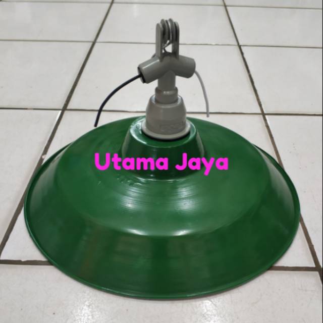 Jual Kap Lampu Gantung Hijau + Fitting WD E27 | Shopee Indonesia