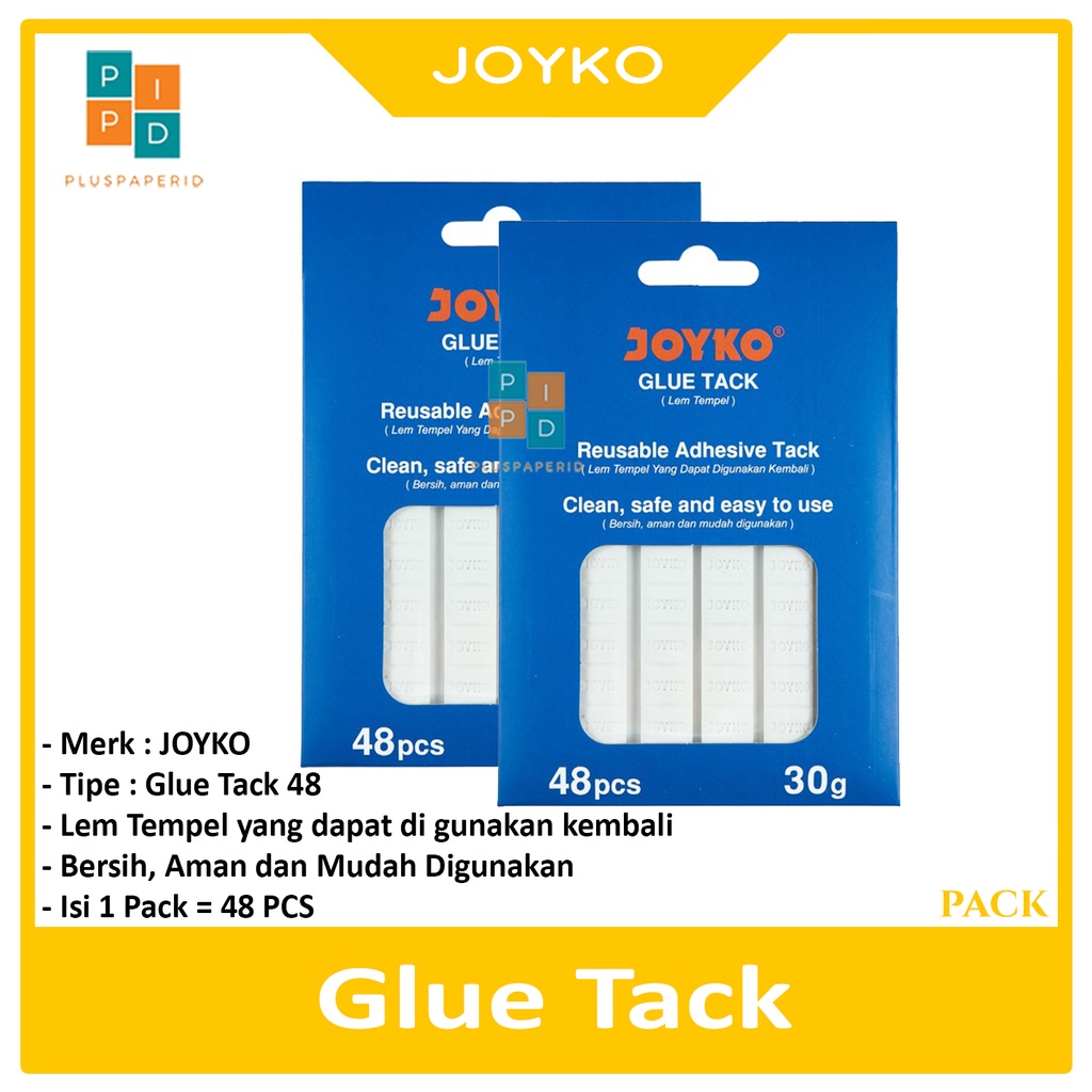 Jual JOYKO - Glue Tack 48 Lem Tempel - Pack | Shopee Indonesia