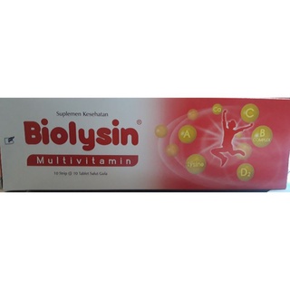 Jual BIOLYSIN TAB (MULTIVITAMIN) | Shopee Indonesia