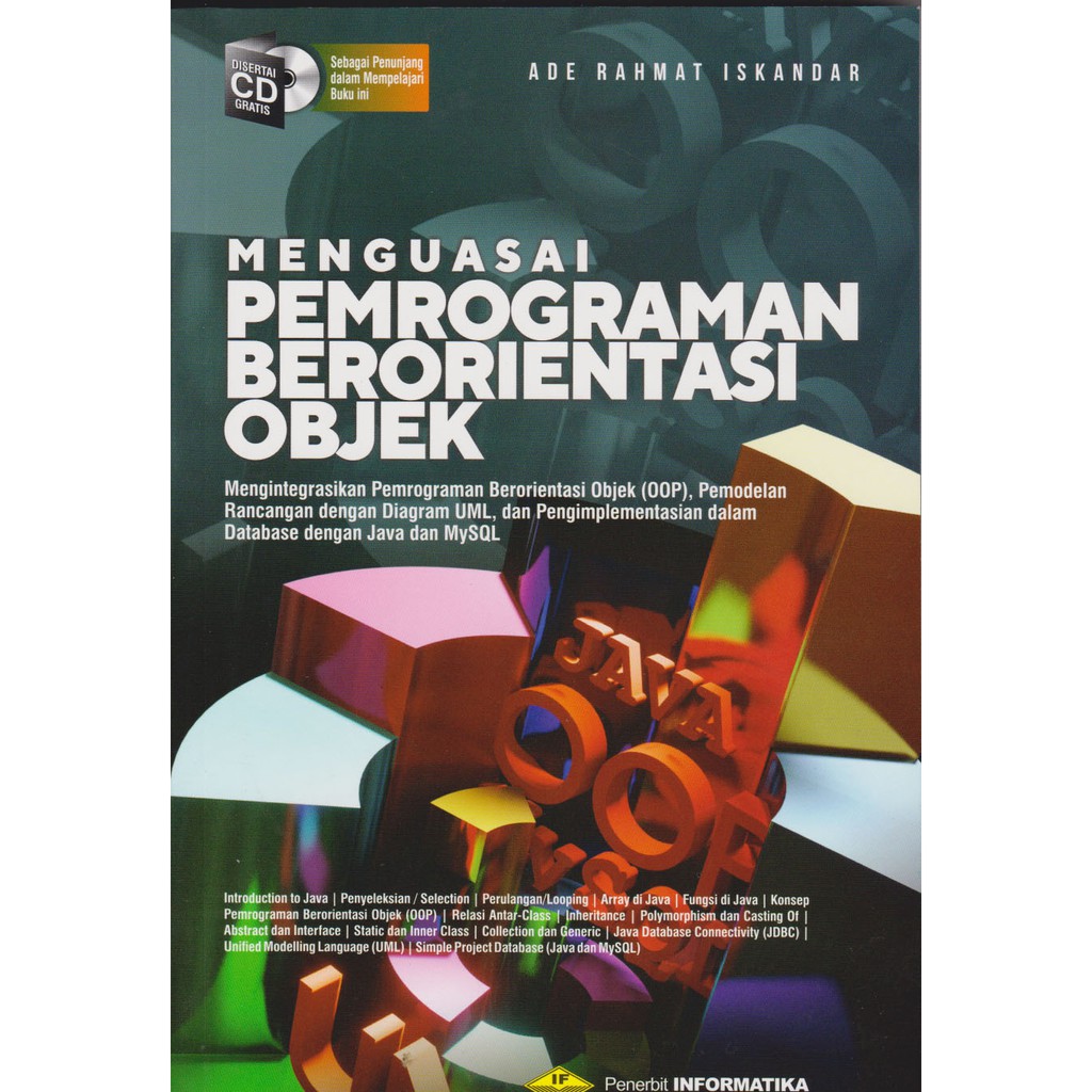 Jual BUKU MENGUASAI PEMROGRAMAN BERORIENTASI OBJEK - ADE RAHMAT ...