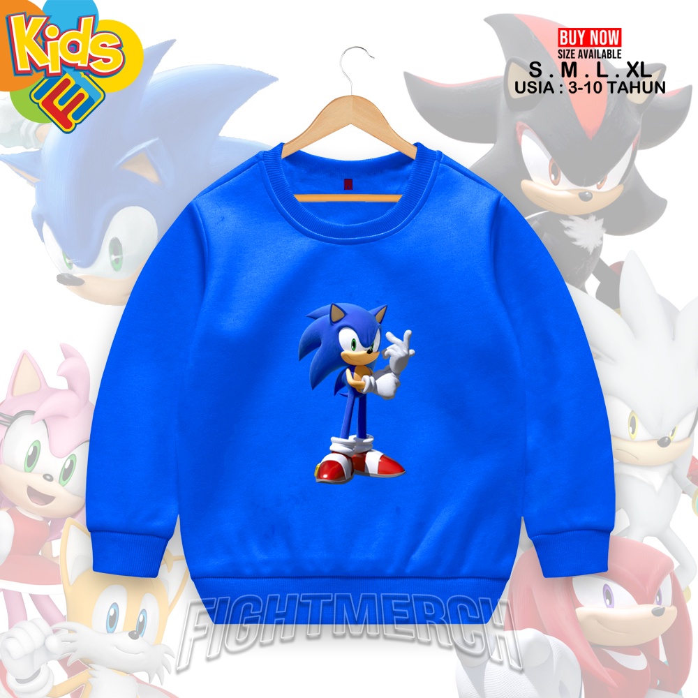 Jual Jaket Sweater Anak Sonic The Hedgehog Indonesia|Shopee Indonesia
