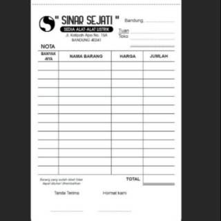 Jual CETAK NOTA TOKO 2 PLY 1 RIM Indonesia|Shopee Indonesia
