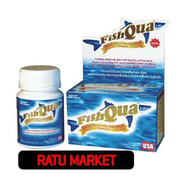 Fisqua isi 30's extract minyak hati ikan hiu & vitamin E | Shopee Indonesia