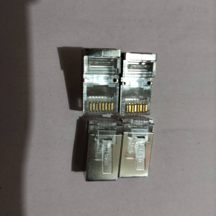 Jual Konektor RJ45 Cat 6 Connector rj45 cat6 Metal Litech | Shopee ...