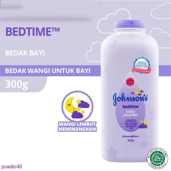 Jual Johnsons Powder Bedtime 300 g - bedak powder johnson - bedak ...