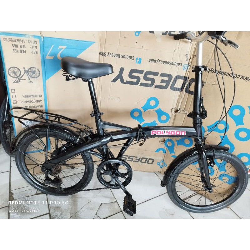 Jual Sepeda lipat 20 in polygon | Shopee Indonesia