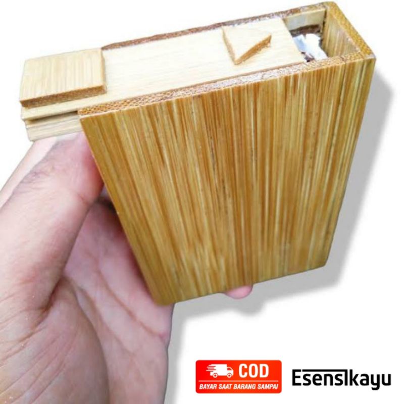 Jual Tempat Rokok Dari Bambu / Wadah Kotak Penyimpanan Rokok / Box ...