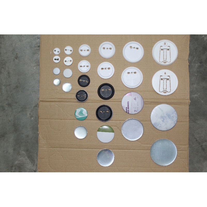 Jual Bahan Pin Peniti 58mm Hitam | Shopee Indonesia