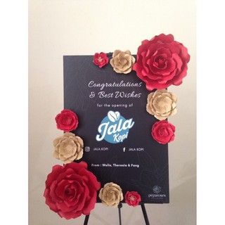 Jual Papan bunga kertas 50x70cm karangan bunga Jakarta (paper flower ...