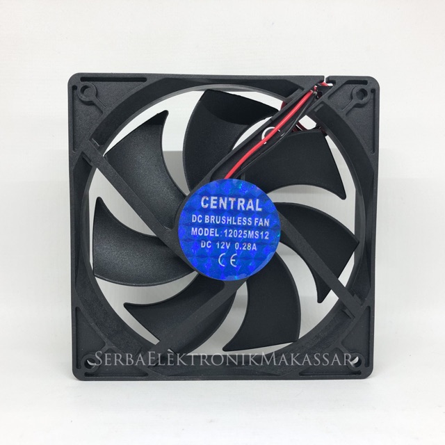 Jual Kipas Panel Fan DC 12Volt Merk Central 12cm Indonesia|Shopee Indonesia