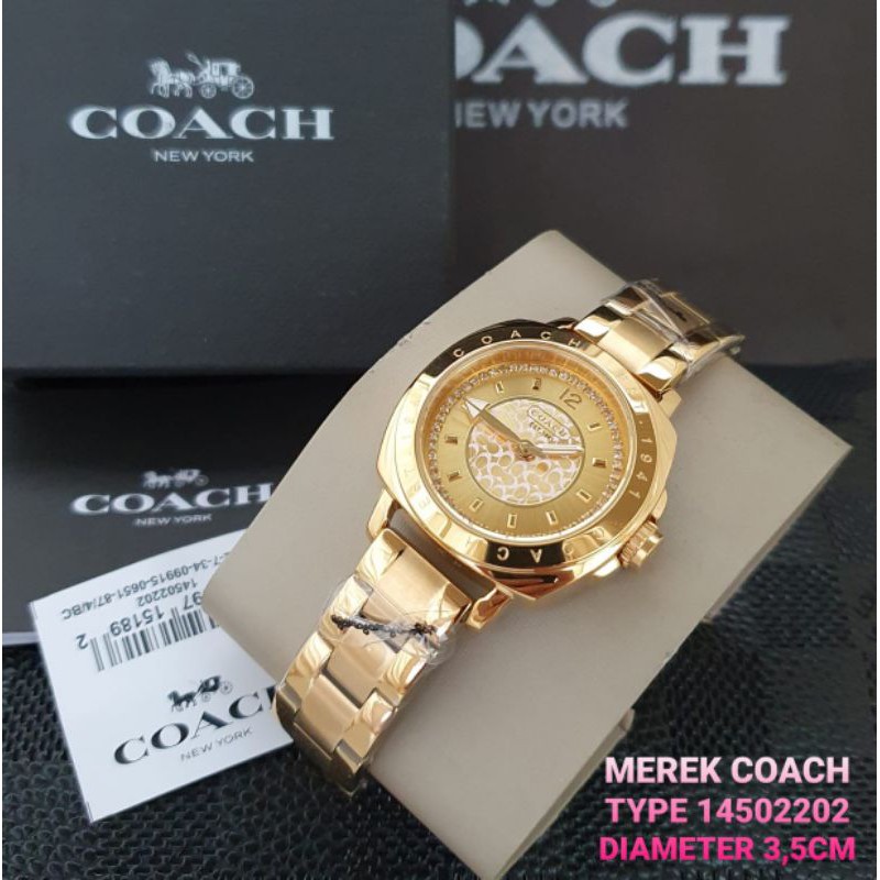 Jual JAM TANGAN WANITA COACH ORIGINAL FULL STAINLESS | ARLOJI CEWEK ...