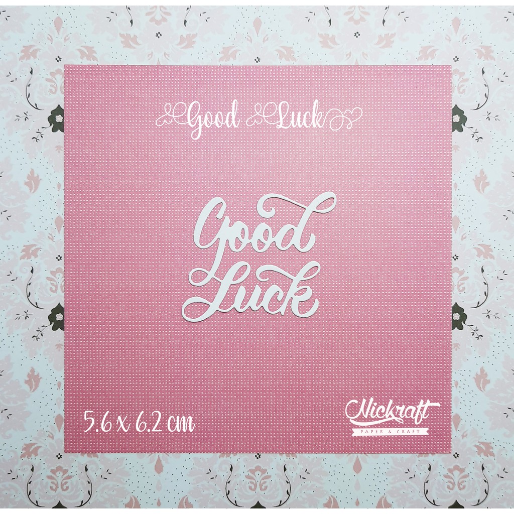 Jual GOOD LUCK - HIASAN SCRAPBOOK TULISAN UCAPAN SELAMAT | Shopee Indonesia