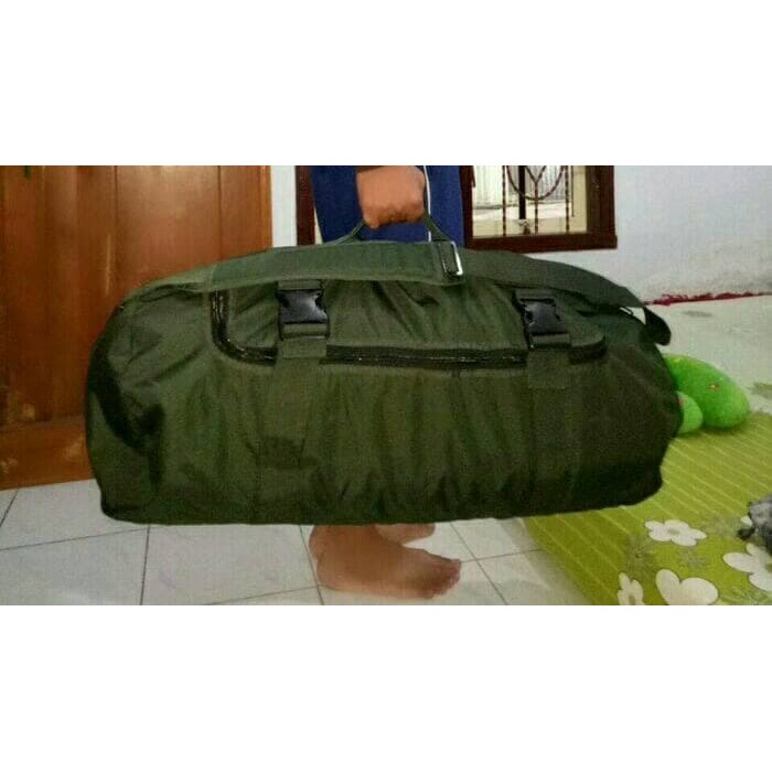 Jual KoplerArmy Pulsak / duffle bag / tas kapsul jatah TNI | Shopee ...