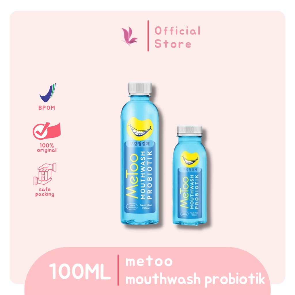 Jual [BPOM] Metoo Obat Kumur Original Probiotik 100ml | Shopee Indonesia