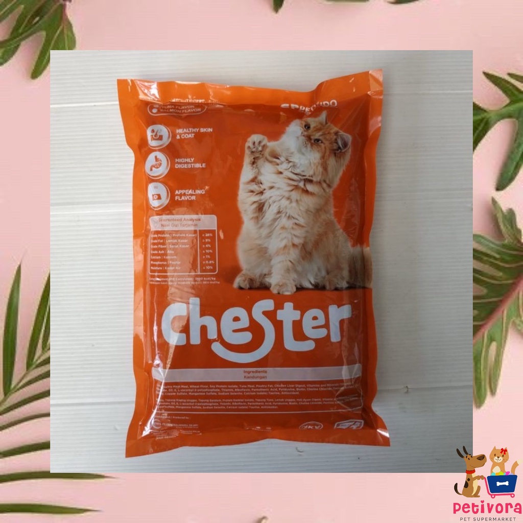 Jual Chester Cat Food 1kg Makanan Kering Pelet Kucing Dewasa | Shopee ...